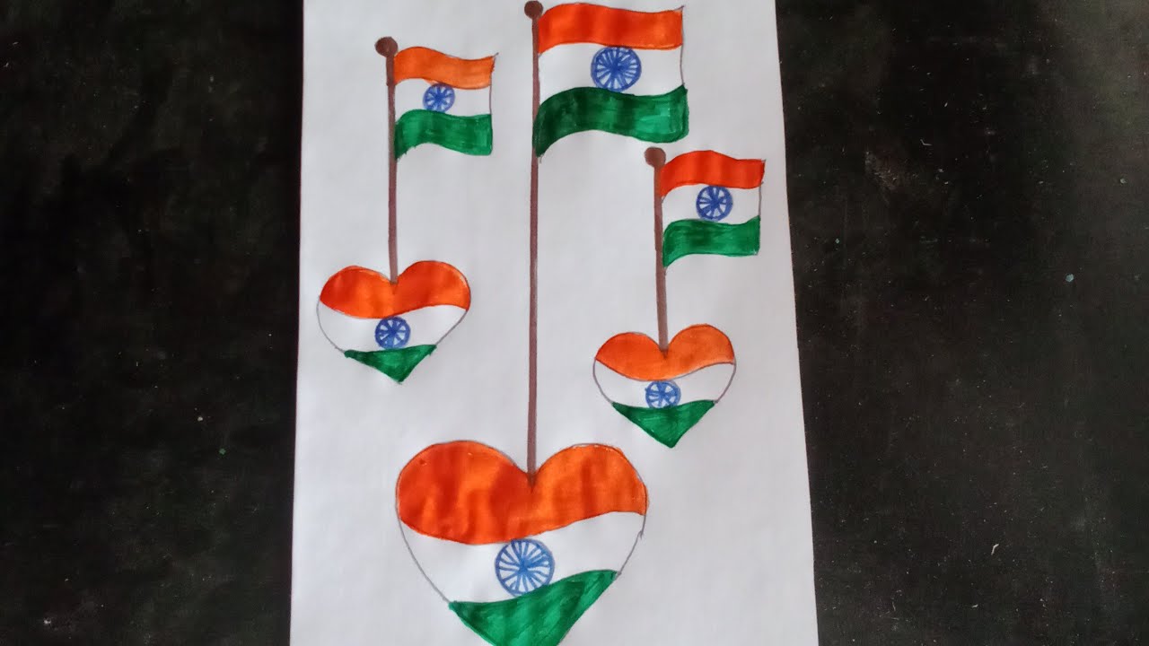 the best Indian flag amazing painting for beginners flag 🇮🇳🇮🇳|indian ...