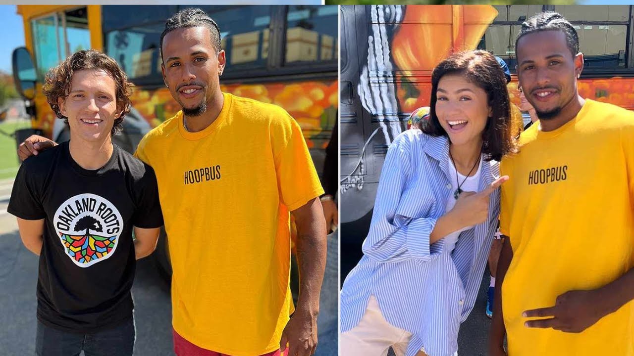 Zendaya and Tom Holland Show off Basketball Skills While Visiting ...