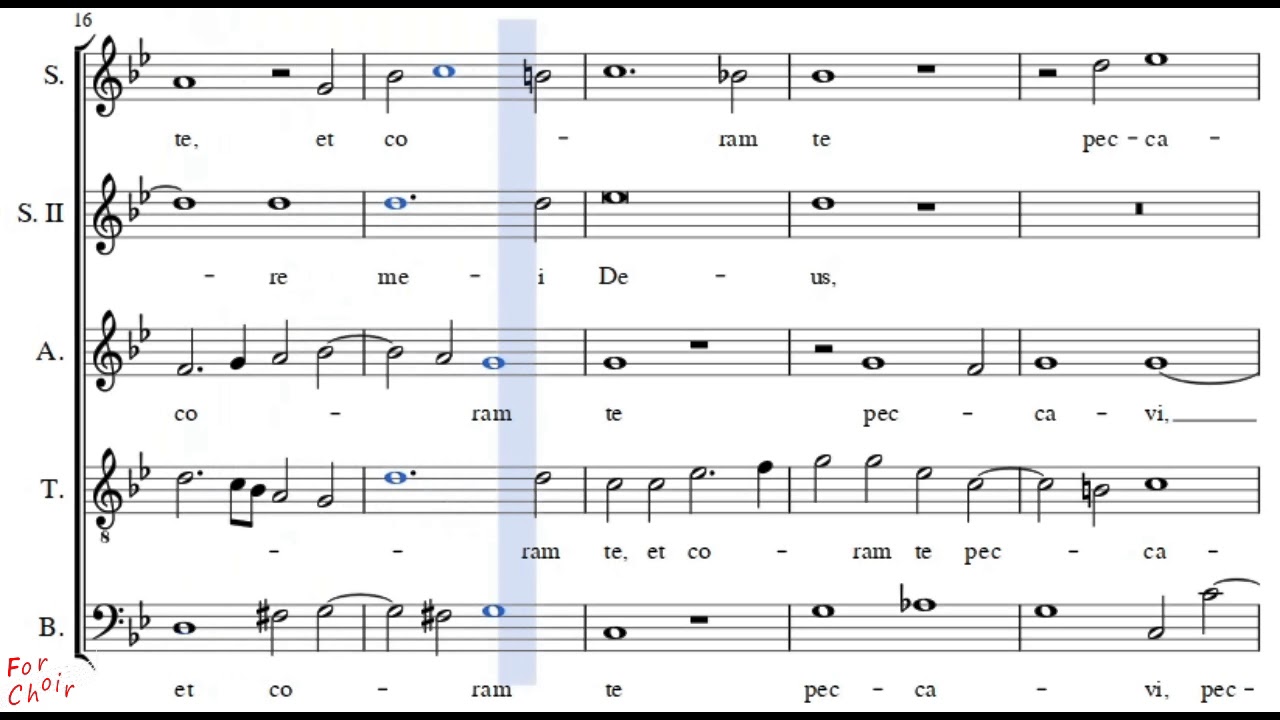 Choir/chór Duarte Lobo - Pater peccavi - Soprano II + score - YouTube