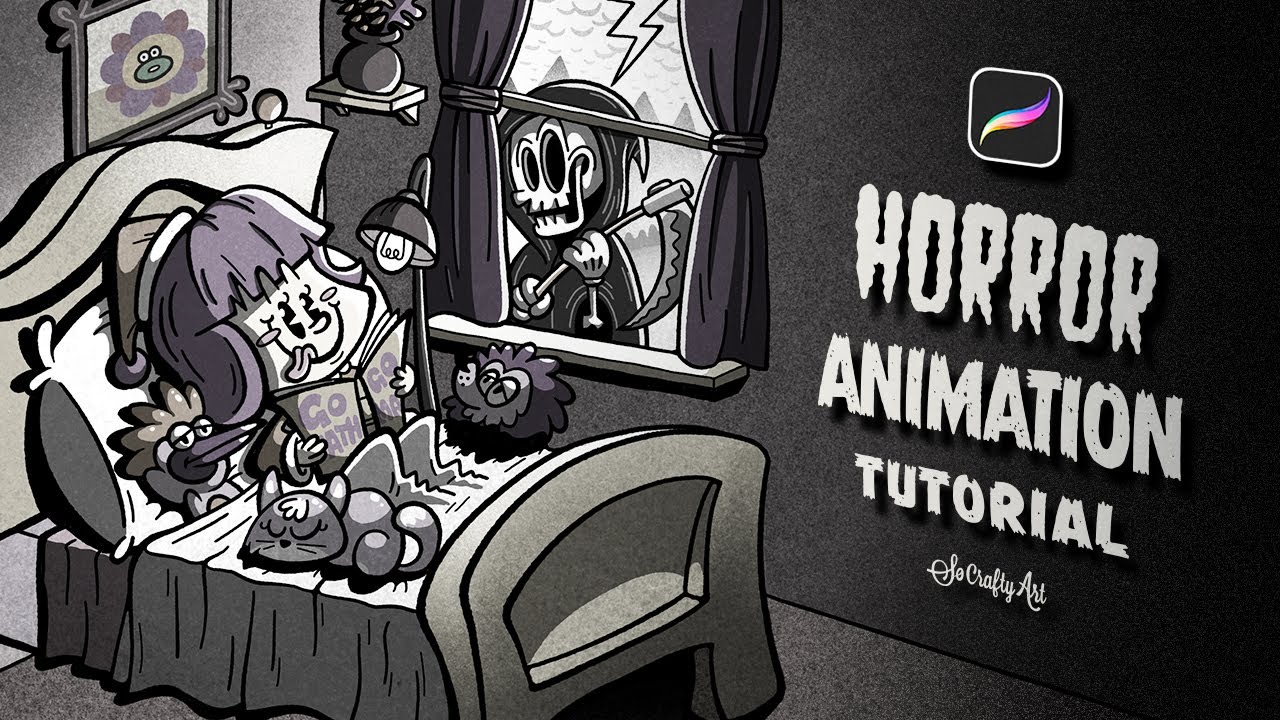 【Procreate Animation】Let's make a depiction of horror!｜Tutorial for ...