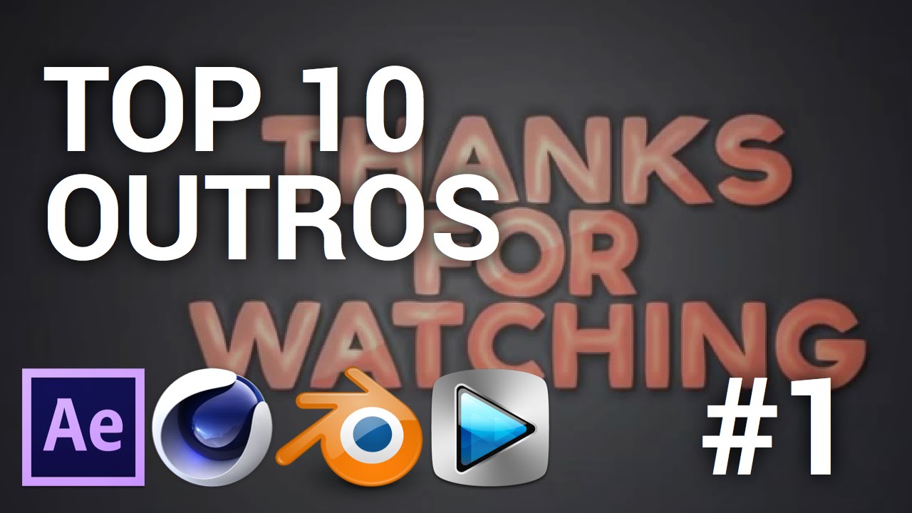 Top 10 Outro Templates #1 - Cinema 4D & After Effects - YouTube