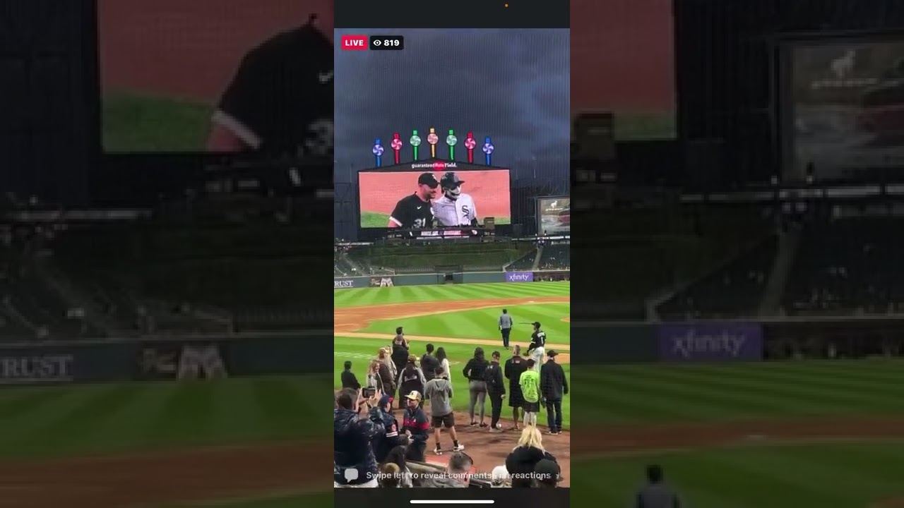 Papa Emeritus IV throwing the first ceremonial pitch in his cute lil ...
