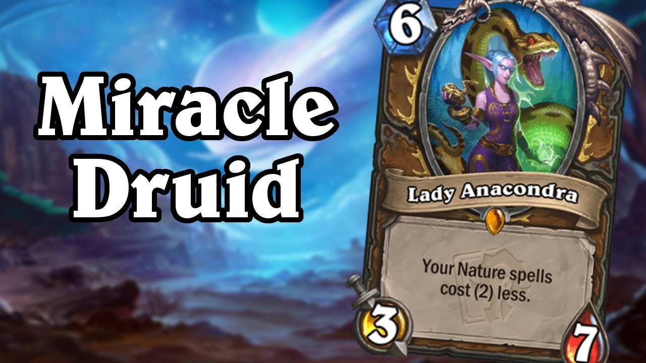 Lady Anacondra Miracle Druid | The Wailing Caverns | Hearthstone - YouTube