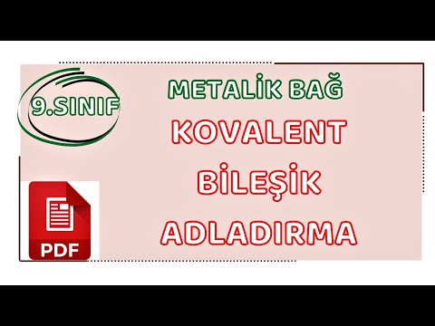 Kimyasal Türler Arası Etkileşim - Kovalent Bileşik Adlandırma 9.Sınıf Kimya