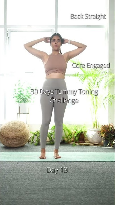 30 Days Tummy Toning Challenge | Day 13 | 30 Day Fat Burn Challenge | Somya Luhadia #shorts ...