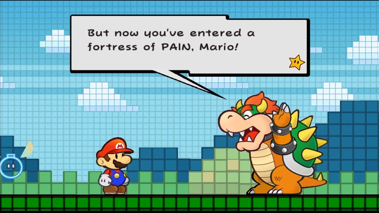 Super Paper Mario Hard Mode: Bowser (1) - YouTube