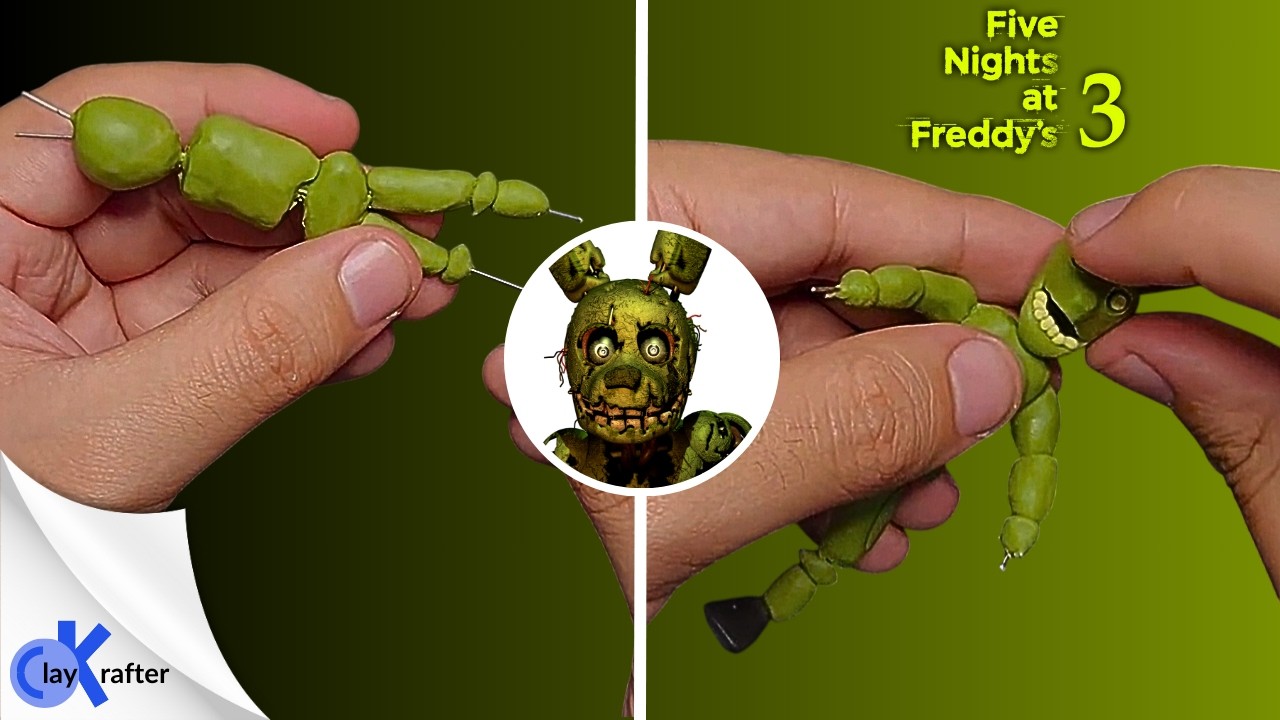 HOW I MADE SPRINGTRAP OUT OF CLAY - YouTube