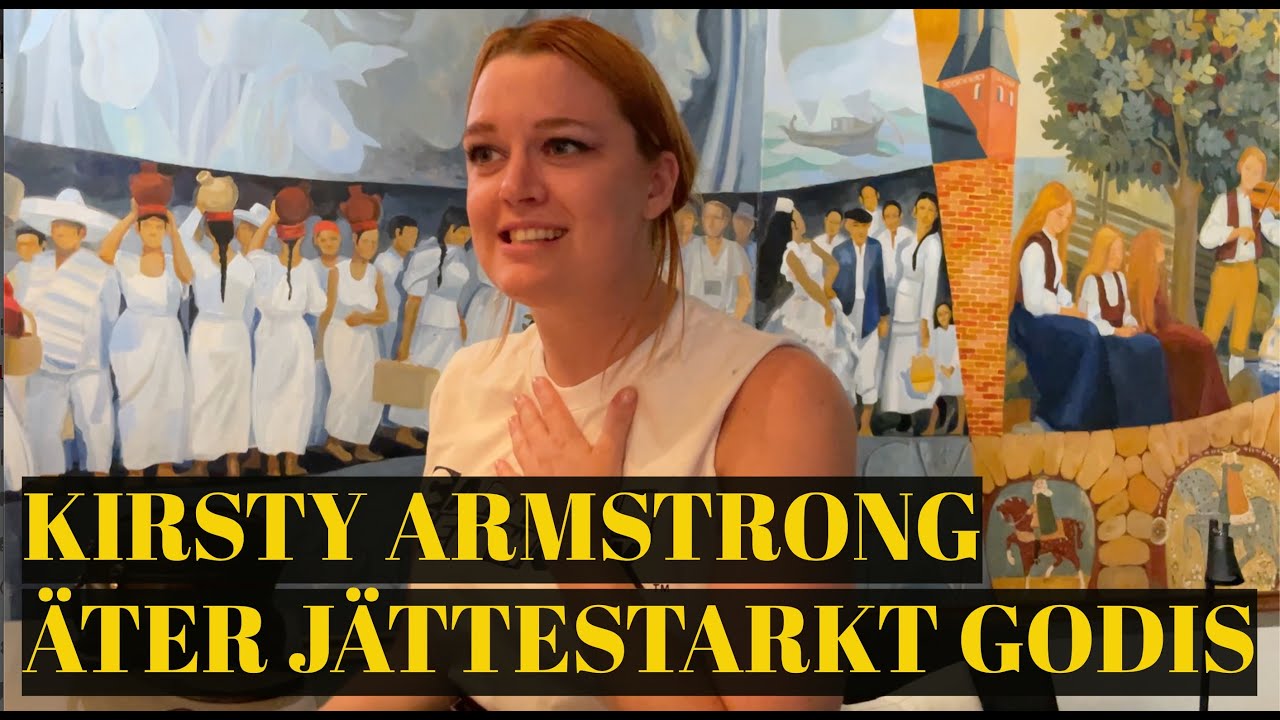 Kirsty Armstrong äter jättestarkt godis - YouTube