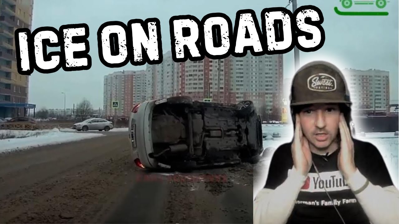 Crashing through the snow compilation | Winter driving fails | Reacts ...