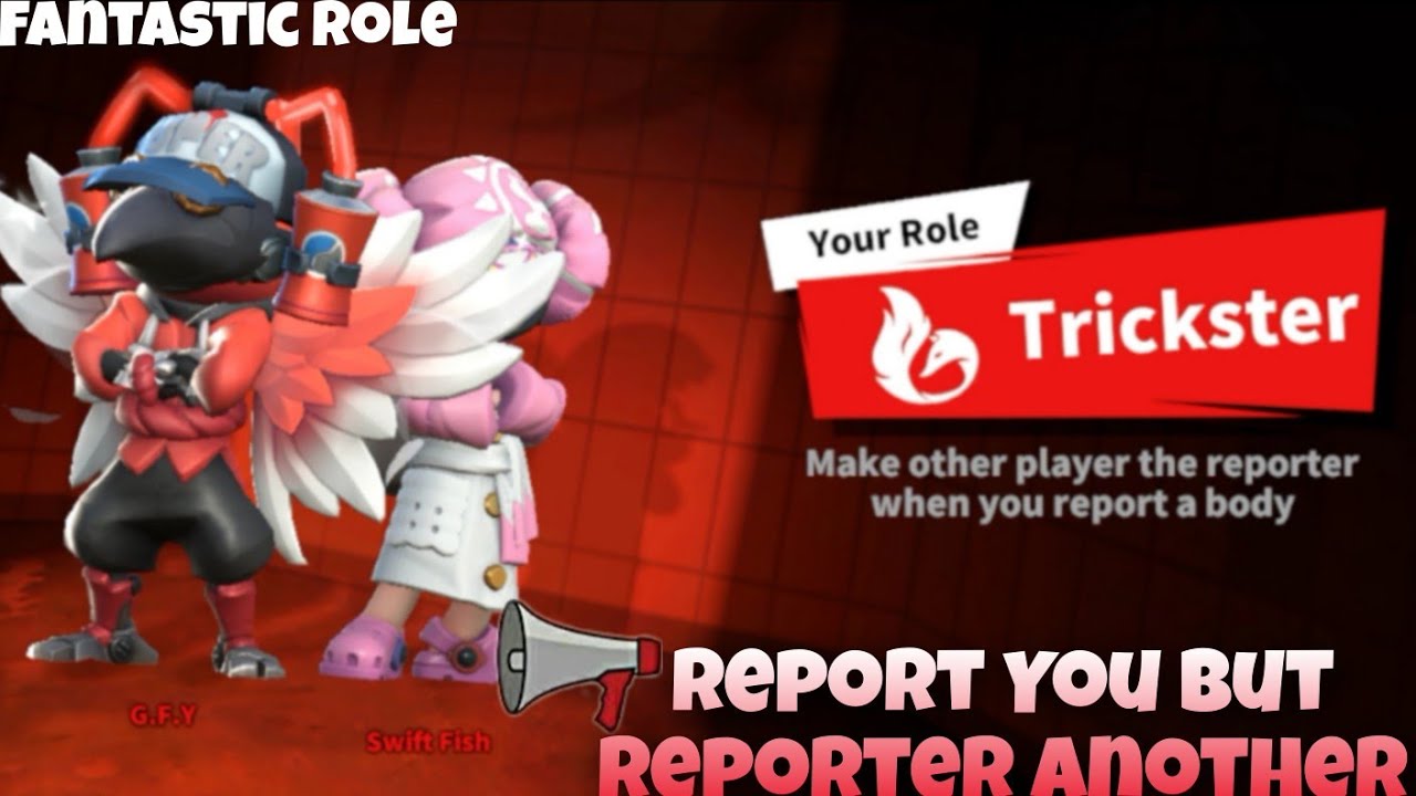 Trickster role *You report, reporter is another*🤯😱#gaming #supersus # ...