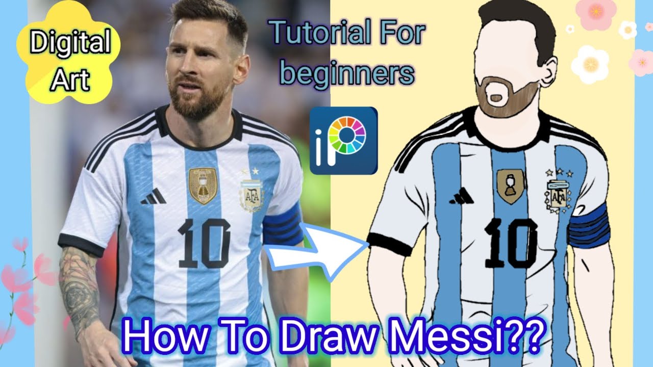 [Digital Art] HOW TO DRAW MESSI.TUTORIAL FOR NOOBS on Ibispaintx.STEP ...