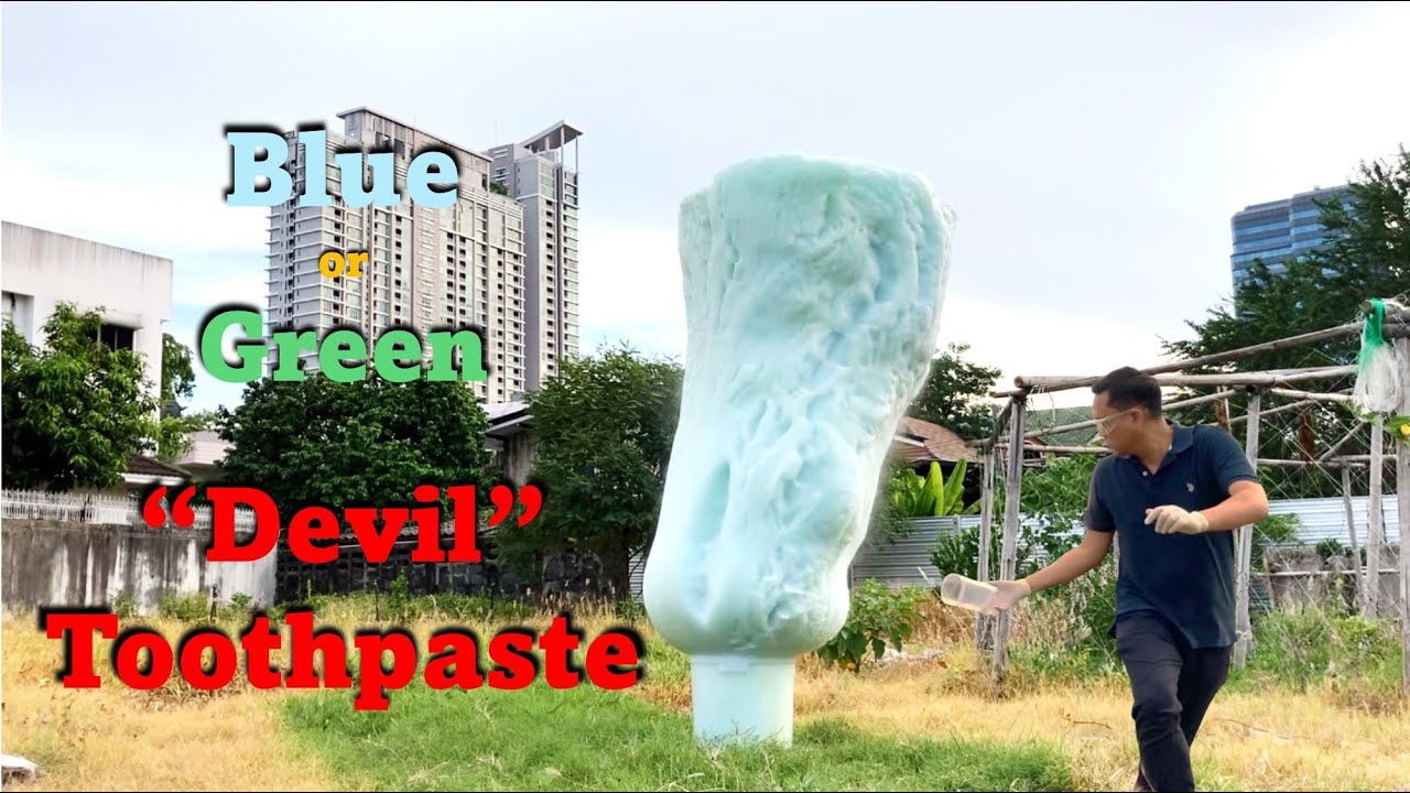 Experiment : Devil's Toothpaste (Blue or Green) and How to make it ...