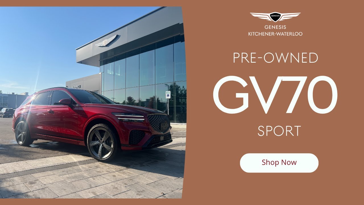2023 GV70 Sport For Sale - Mauna Red - YouTube