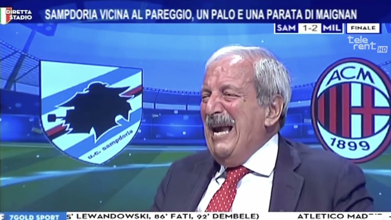 Sampdoria- Milan 1-2: Crudeli impazzisce con Girù la testa - YouTube
