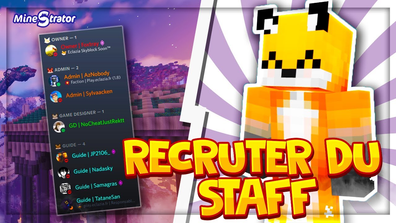 Comment recruter le STAFF de son Serveur Minecraft ! - Épisode 9 ...