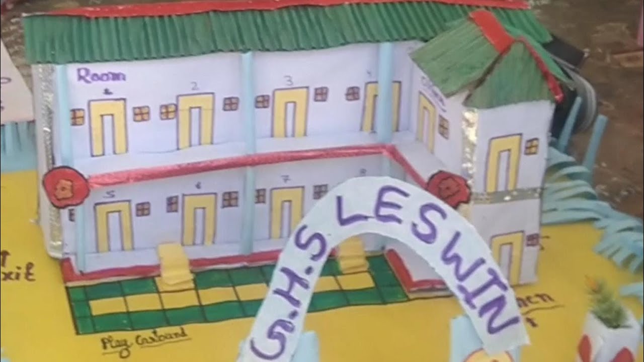 सेफ स्कूल बिल्डिंग मॉडल रा. उच्च विद्यालय लेसवीं ️|| Safe building ...