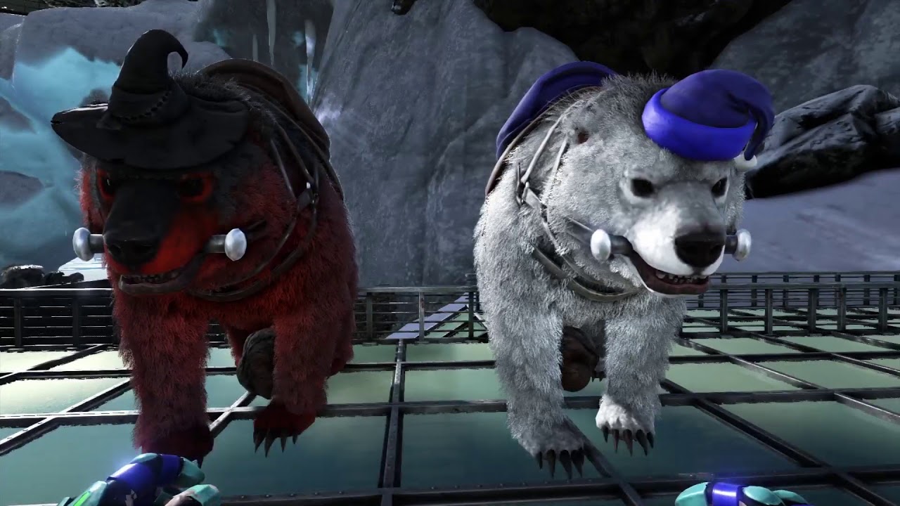 Ark: The Island* snow base and Dino collection! - YouTube