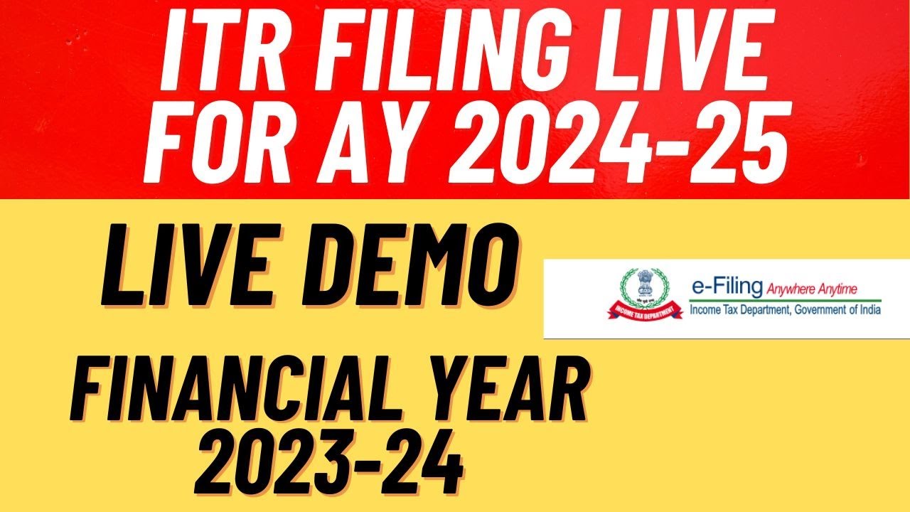 Stepwise ITR 1 Filing live demo for AY 2024 25 #incometaxact #itrfiling ...