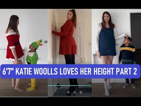 6'7" Tall Girl Katie Loves Her Height Part 2 - YouTube