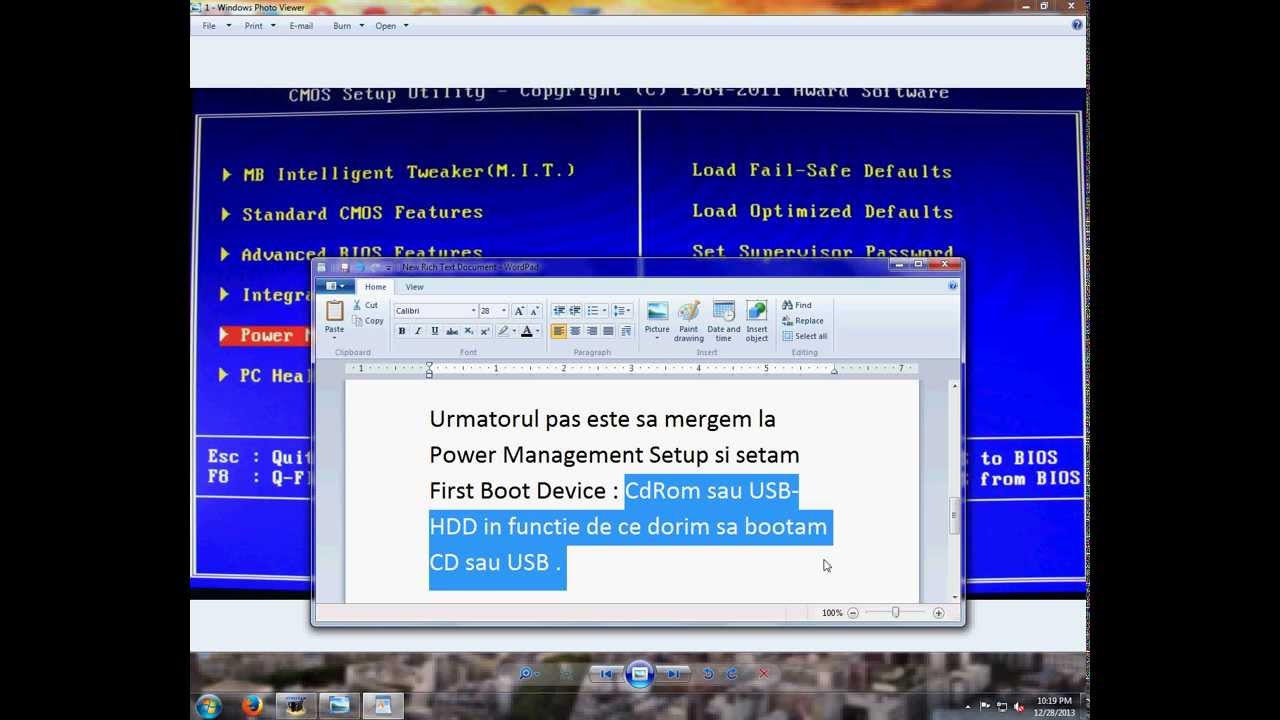 Setari Bios Bootable CD sau USB Bootable CD or USB BIOS settings - YouTube