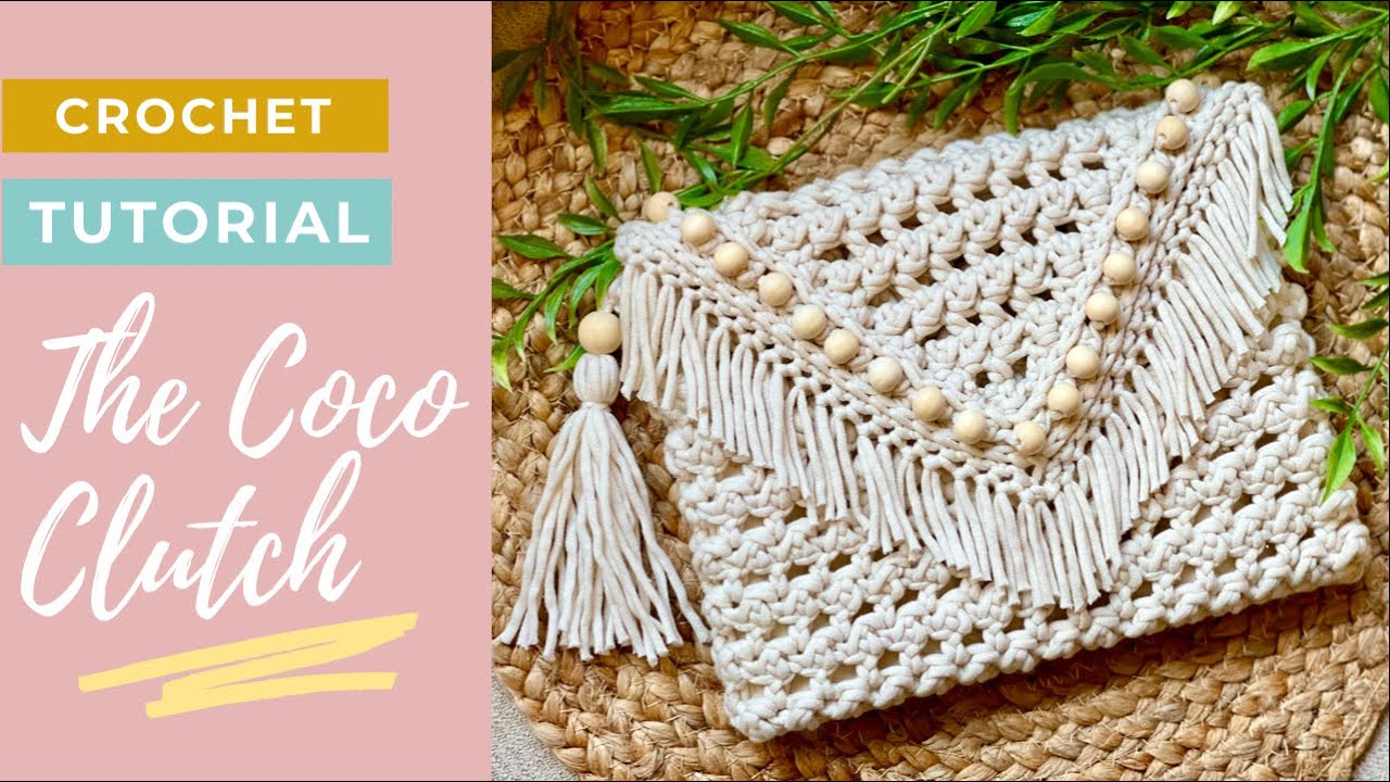 Easy Crochet Clutch-Faux Macrame! - YouTube