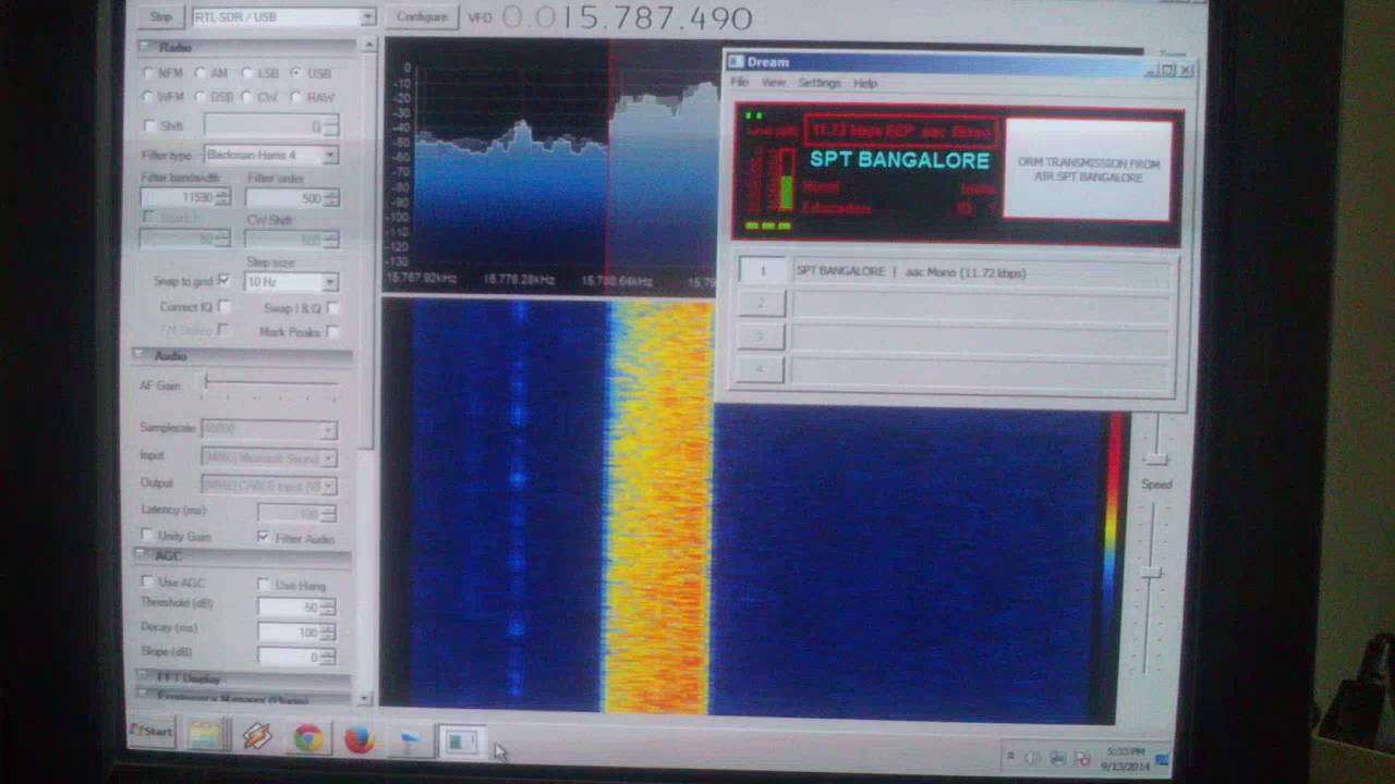 Decoding DRM (Digital Radio Mondiale) on RTL SDR Dongle - YouTube