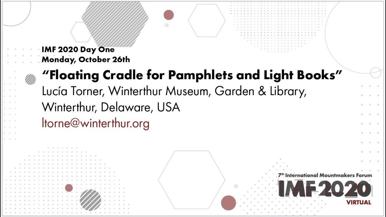 Poster Presentation: Floating Cradle for Pamphlets and Light Books ...