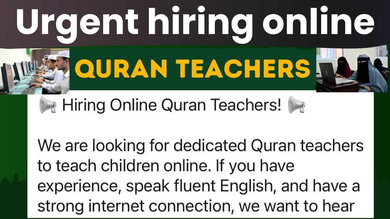 2025 Online Quran teaching jobs in Uk for Quran Teachers | Best Online ...