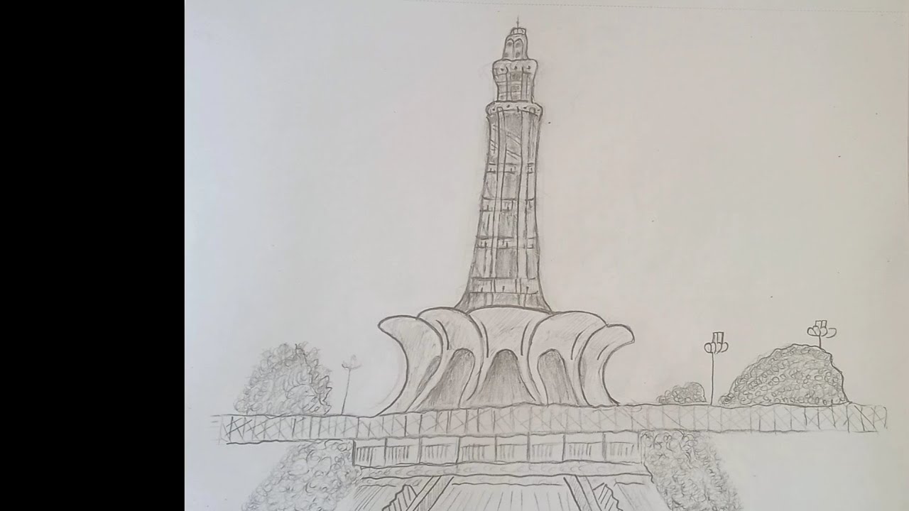 Minar-e-Pakistan | Lahore | Time-Lapse | Pencil Drawing | ️🇵🇰 - YouTube