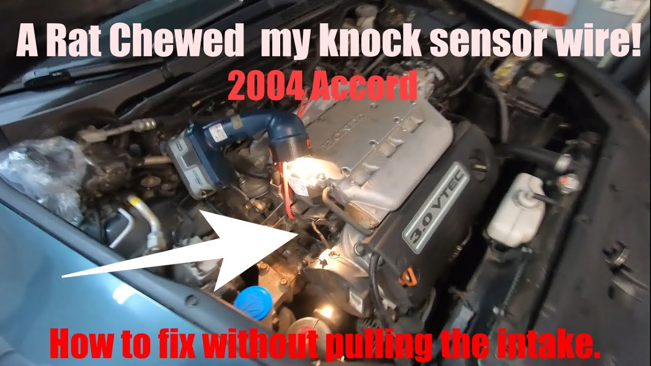 How to replace Accord Knock sensor without pulling the intake. - YouTube