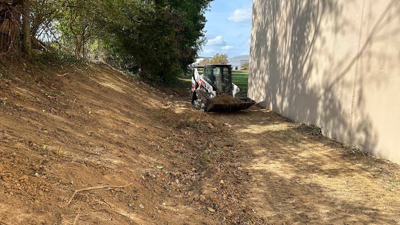 Grading day on commercial job - YouTube