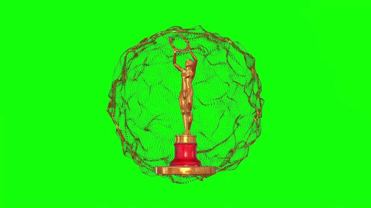 GREEN SCREEN ANIMATED UNIVERSAL TROPHY | MODERN TROPHY | CHROMA KEY ...