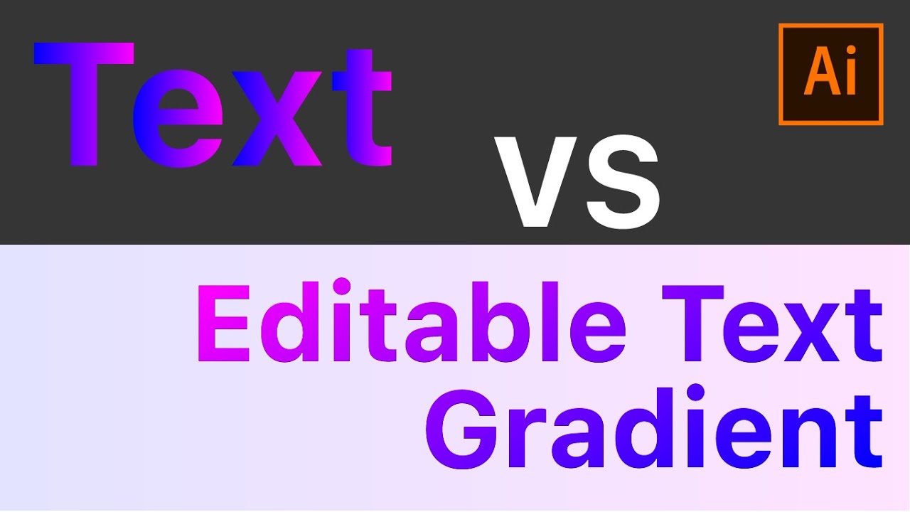 Illustrator Tips How To Apply Gradient Effect To Editable Text In Illustrator Tips How To Apply Gradient Effect To Editable Text In