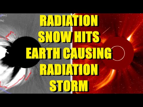 RADIATION SNOW HITS EARTH CAUSING RADIATION STORM AS SUN ERUPTS AGAIN ...