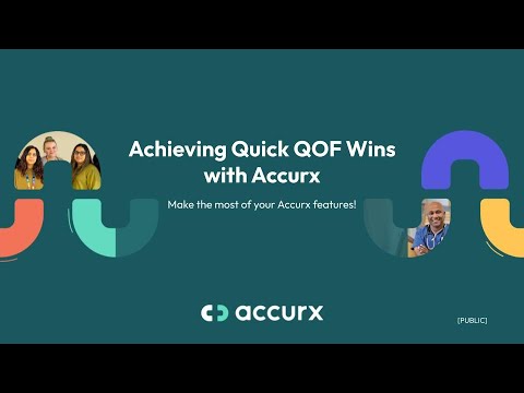 How to achieve quick QOF wins with Accurx - YouTube