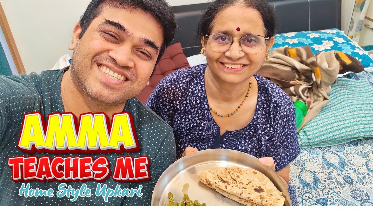 Amma Teaching Me How To Make Beans Upkari | Konkani Vlogs | Ganesh Kini ...