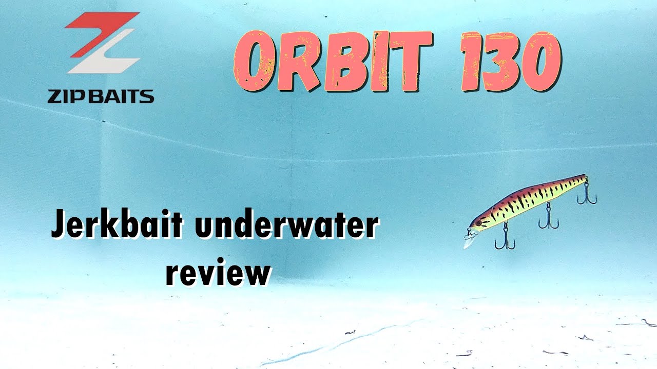 Fishing lure Zip Baits Orbit 130, Jerkbait underwater review - YouTube