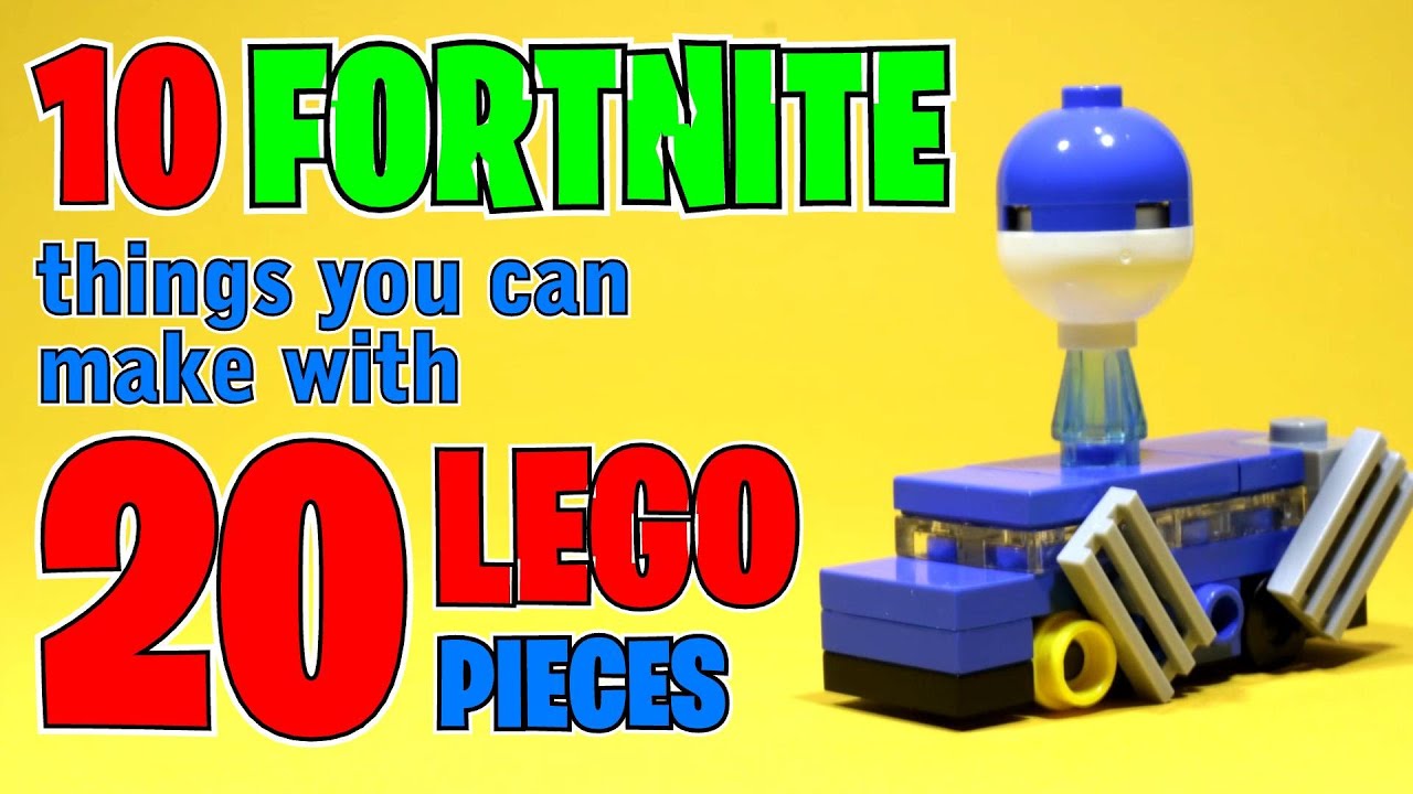 10 Fortnite things you can make with 20 Lego Pieces - YouTube