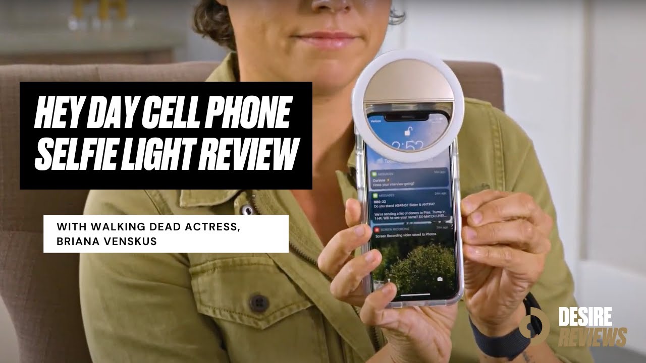Hey Day Cell Phone Selfie Light Review by Briana Venskus - YouTube