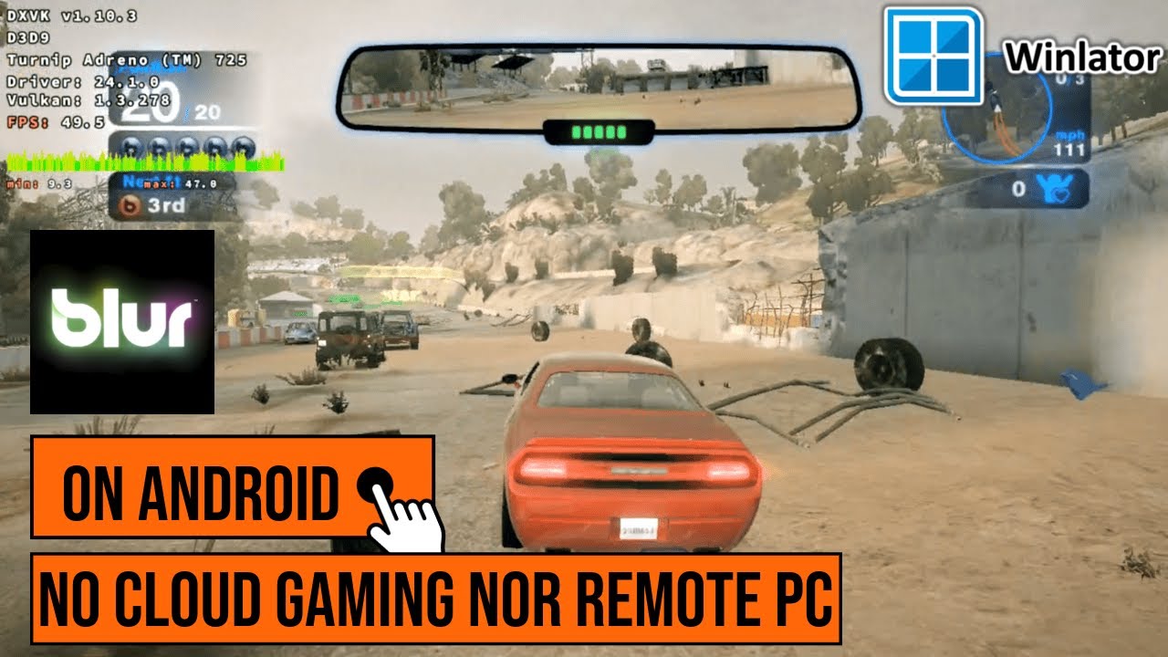 Blur PC Gameplay on Android | 100% Offline with Winlator No Cloud nor ...