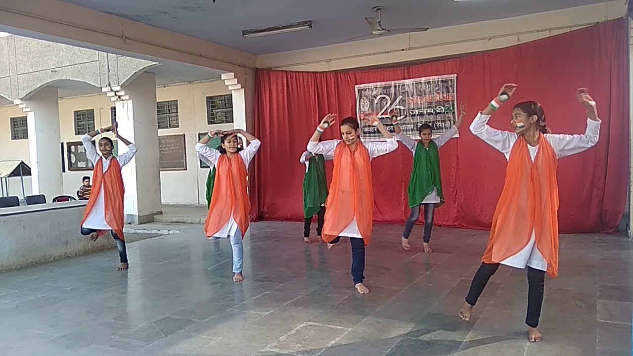 JNV REWARI REPUBLIC DAY 2019 DANCE BY MIGRATION GIRLS - YouTube