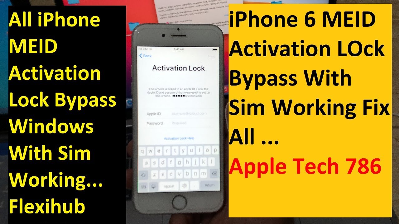 iPhone 6 MEID Activation Lock Bypass With Sim Working Apple Tech 786 ...