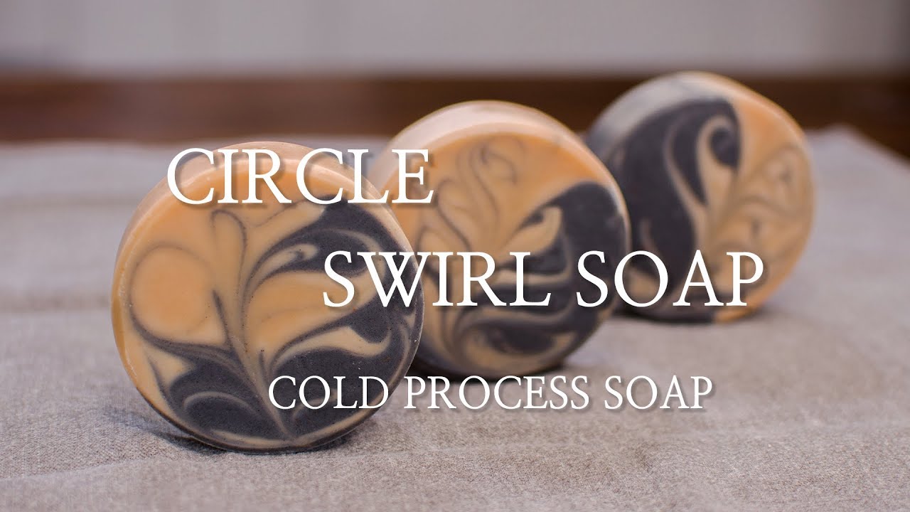 Circle Swirl soap│Cold Process soap│서클 디자인솝 - YouTube
