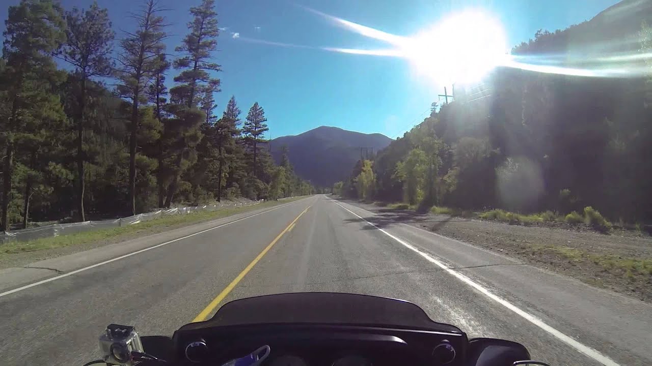 Harley Riding in Taos New Mexico - The Enchanted Circle - YouTube