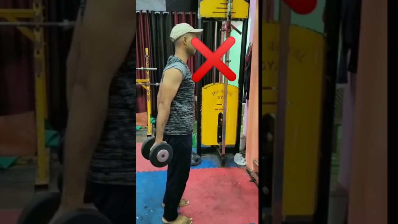 How to perform Biceps dumbbell curls 💪. Like and subscribe.#reels #gym ...