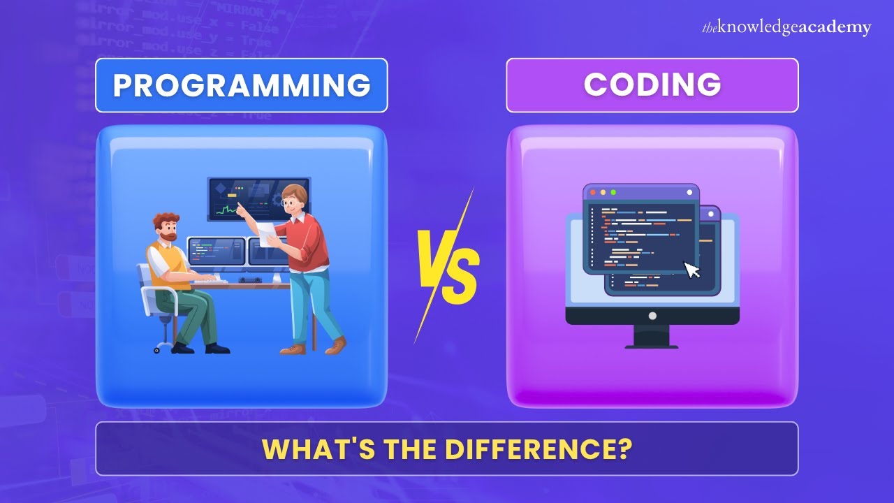 Programming vs Coding : What's The Difference | The Knowledge Academy - YouTube