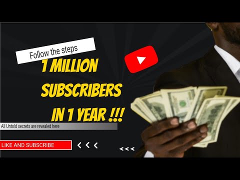 How to Gain 1 Million YouTube Subscribers in 1 Year! - YouTube