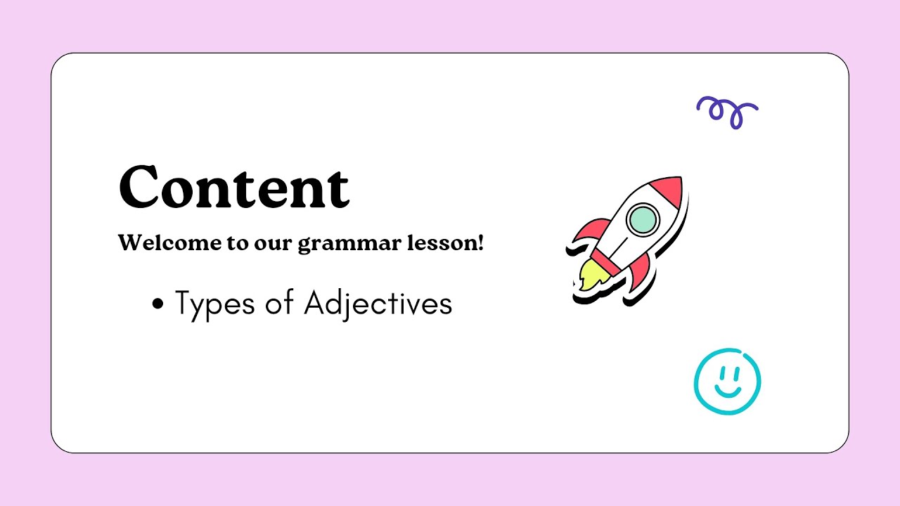 Types of adjectives explained simply 🌈 - YouTube