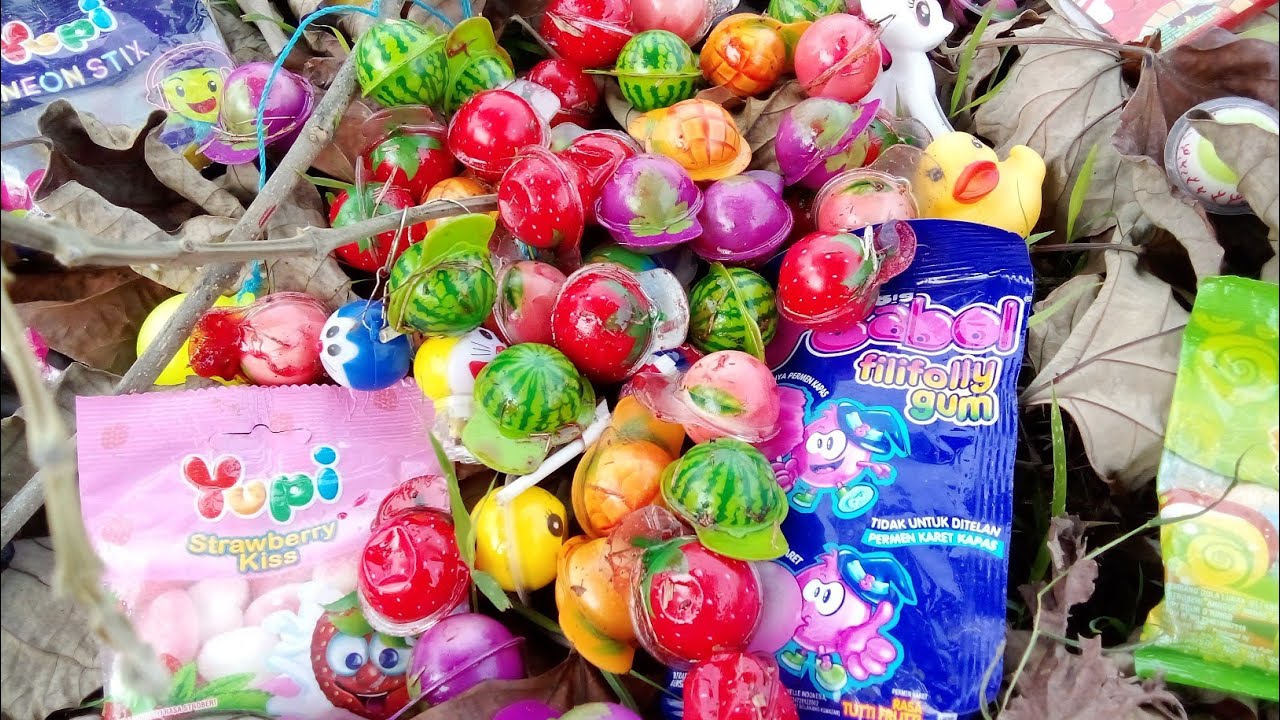 Hunting permen manis viral jelly Korea permen bola mata permen yupi big ...