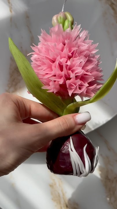 Свеча Гиацинт мини-урок.В профиле есть еще видео с другими свечами ️ # ...